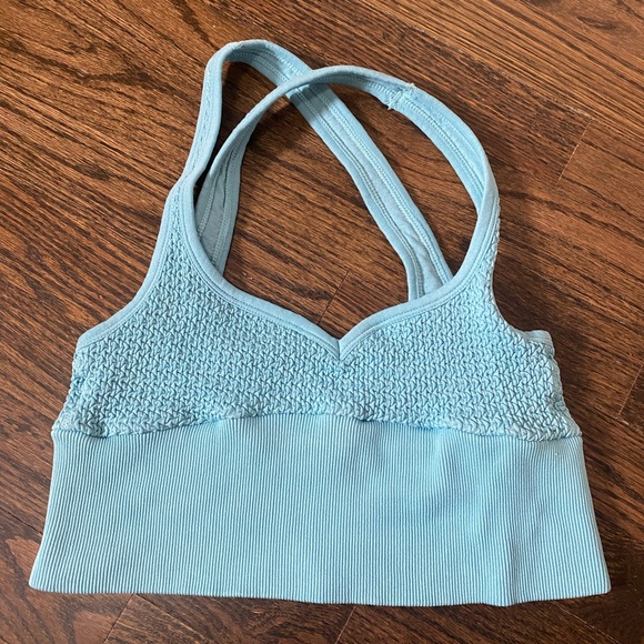Free People | Tops | Fp Movement Textured Bra | Poshmark